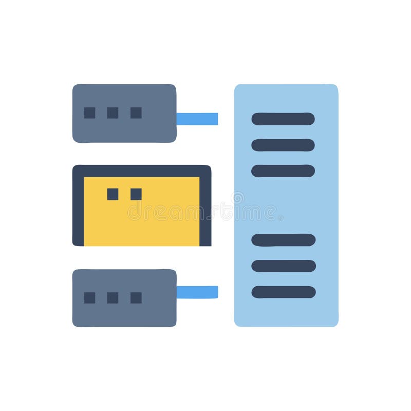 Stylish Data Partition Icon Stock Vector - Illustration of computing ...