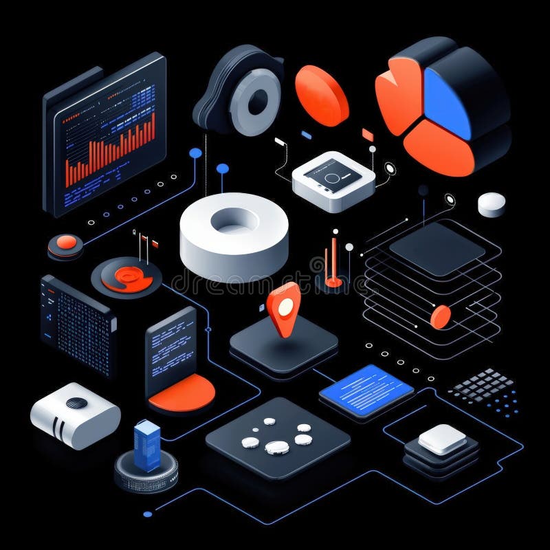 Stylish Data Visualization Elements with Modern Graphic Design for ...