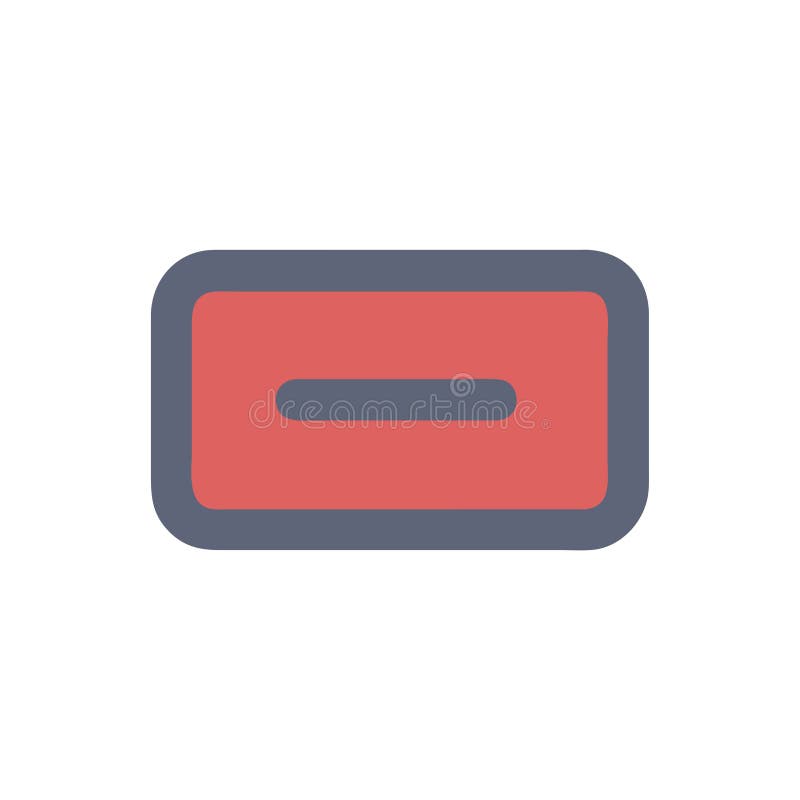 Stylish Delete Key Icon stock illustration. Illustration of connection ...