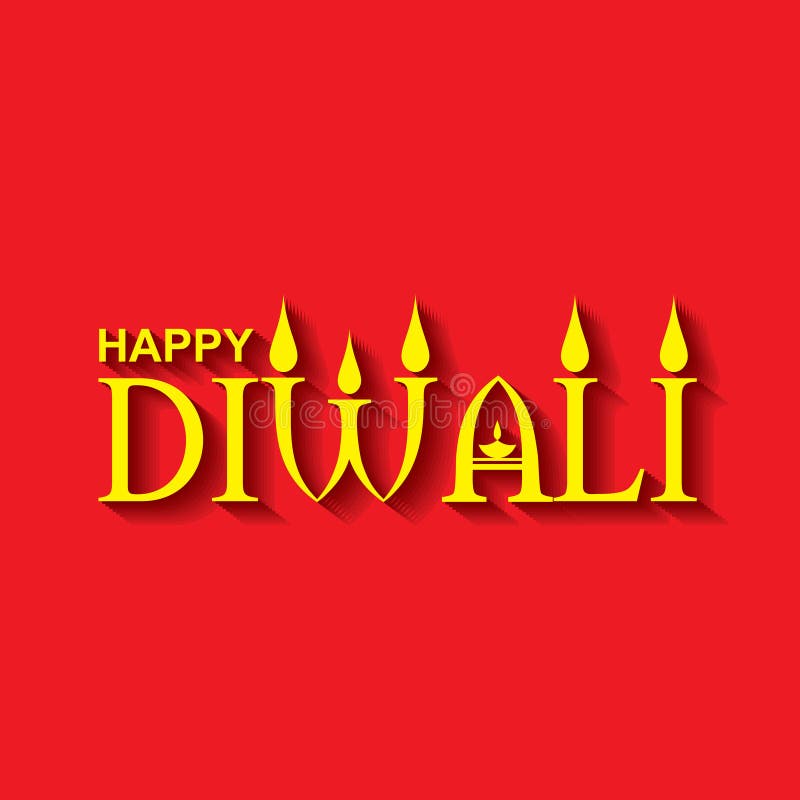Stylish Design and Text for Diwali Celebration Stock Vector ...