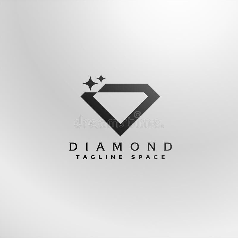 Stylish Diamond Logotype Icon Design Template Stock Vector ...
