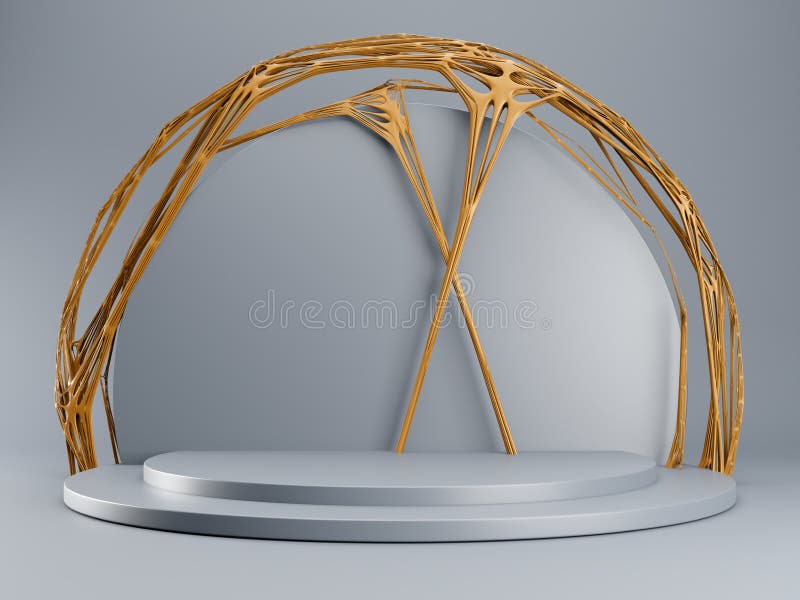 Stylish Display Showcase Background Stock Illustration - Illustration ...