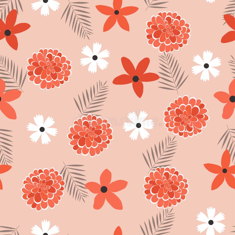 Stylish Ditsy Floral Seamless Pattern. Background Design of Abstract ...
