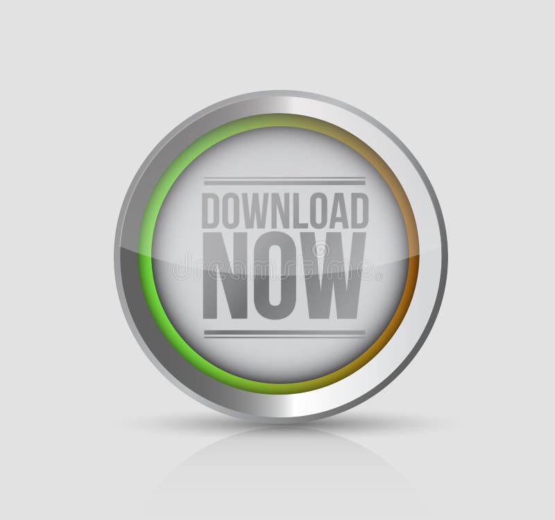 Stylish Download Now Button. Illustration Design Stock Illustration ...