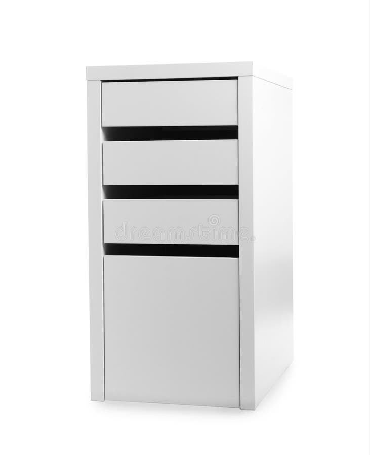 Stylish Drawer Unit with Wheels Isolated Stock Image - Image of style ...