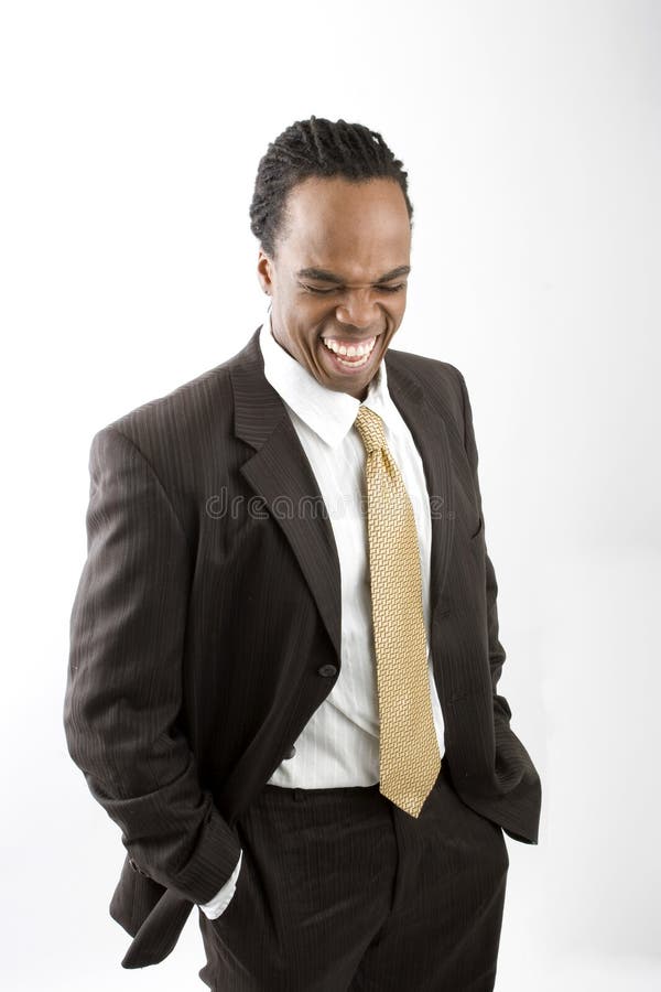 Stylish Dreadlocks Businessman Isolated on White. Stock Photo - Image ...