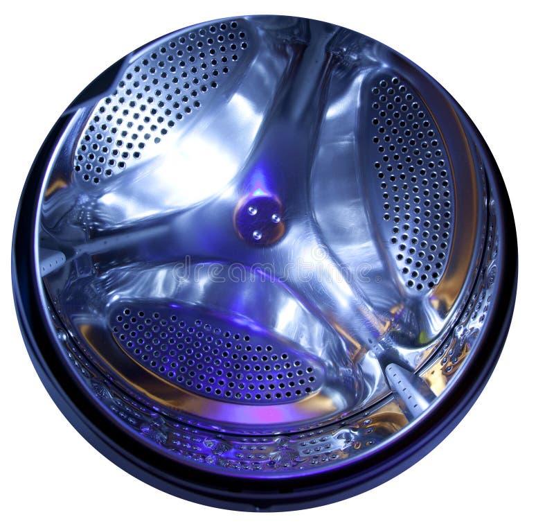 Stylish Drum Washing Machine Stock Photo - Image of dirty, housework ...