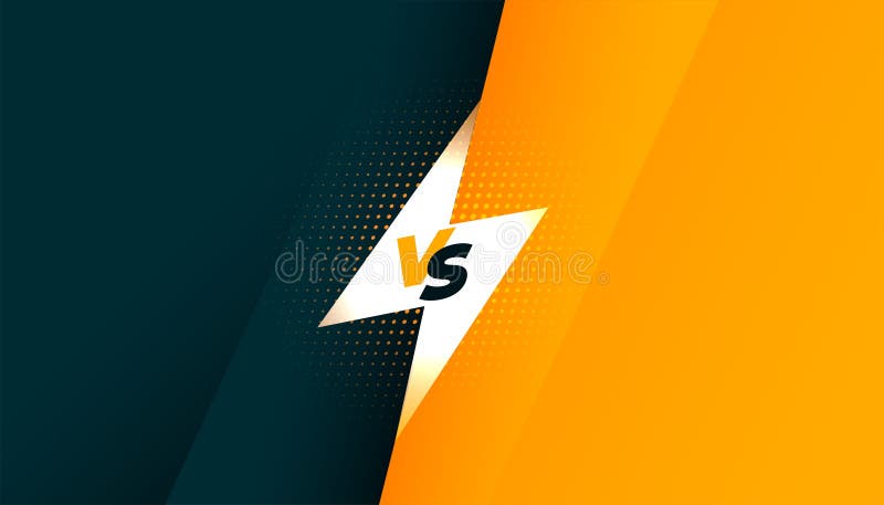 Stylish Dual Combat Versus Vs Banner with Halftone Effect Stock Vector ...