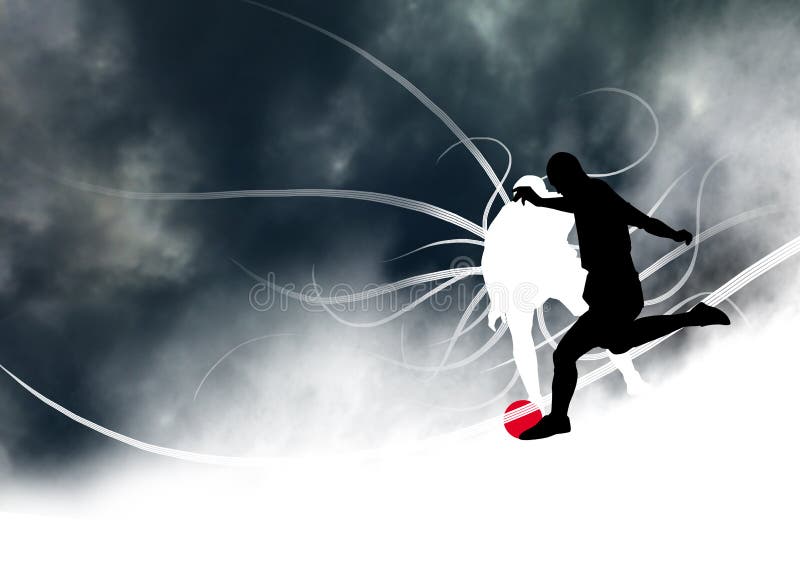 Stylish Dynamic Soccer Background Stock Illustration - Illustration of ...