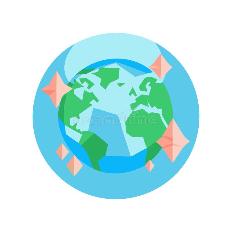 Stylish Earth Crystal Icon for Decoration Stock Vector - Illustration ...