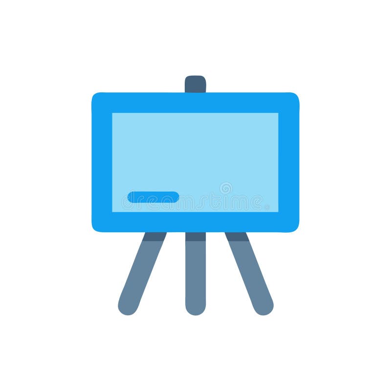 Stylish Easel Icon for Art Projects Stock Image - Illustration of ...