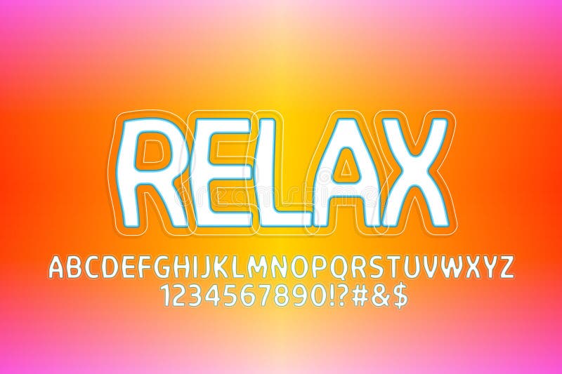 Stylish Elegant Alphabet and Numbers. Typography Font Style for ...