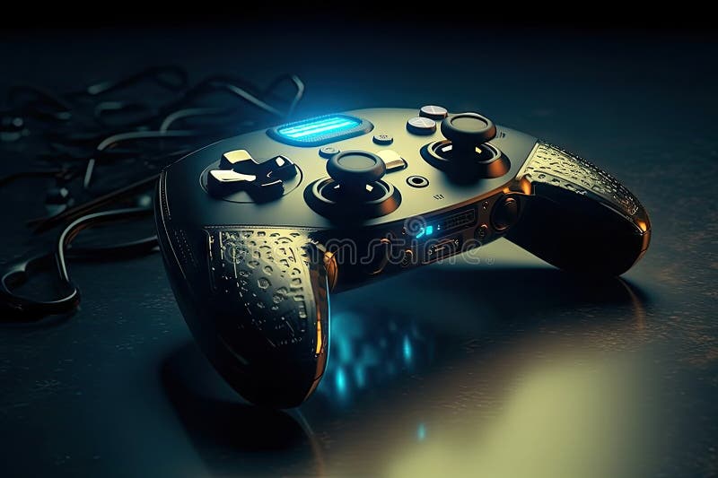 Stylish Elegant Gamepad Background Your Gaming Setup Stock Illustration ...