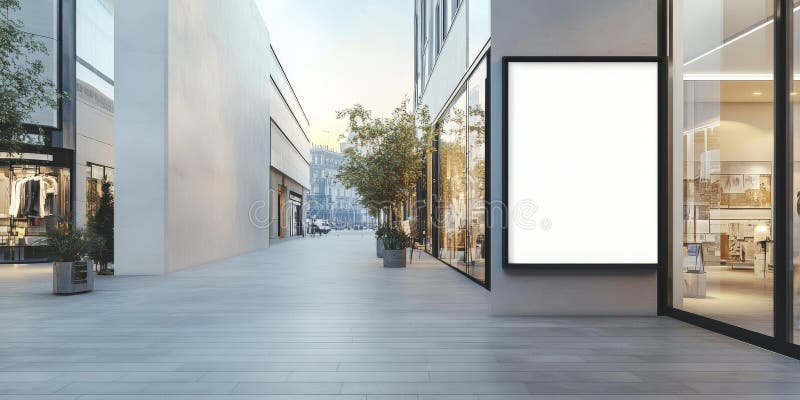 Stylish and Elegant Minimalist Advertisement Frame Displayed in a ...