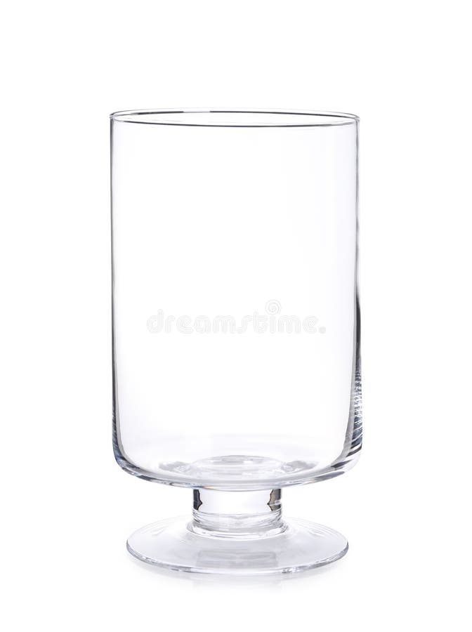 Stylish Empty Glass Vase Isolated Stock Image - Image of creative, gift ...