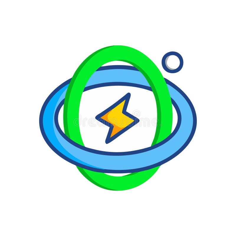 Stylish Energy Ring Icon for Magic Stock Vector - Illustration of ...