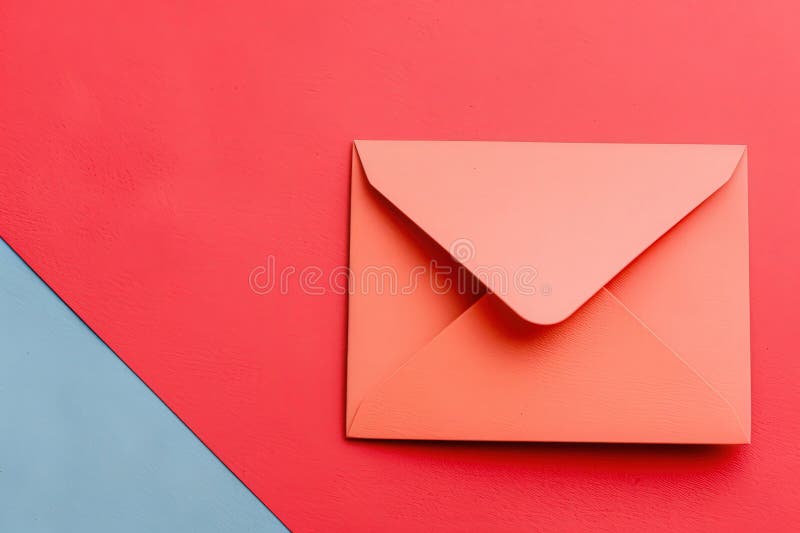Elegant Envelope Resting on a Vibrant Colored Background with a Modern ...