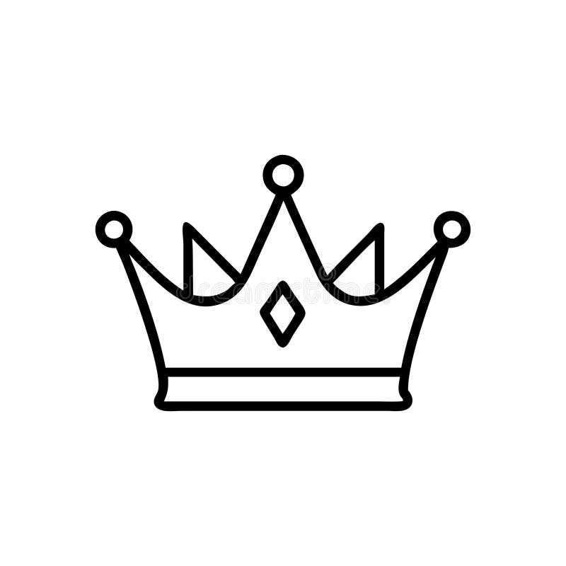 Stylish Epic Crown Icon for Recognition Stock Vector - Illustration of ...