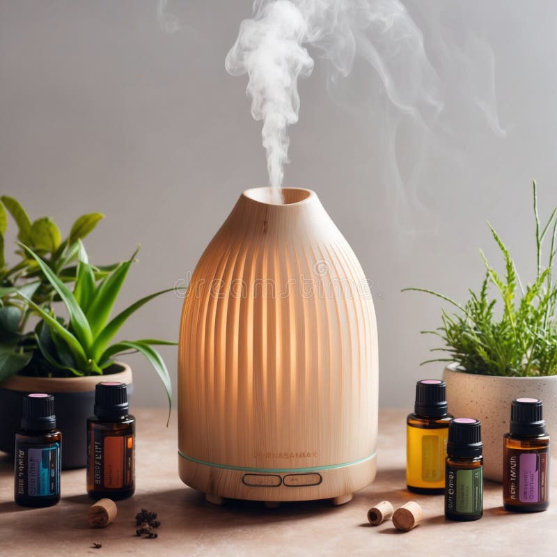 Beautifully Designed Essential Oils Diffuser Releasing Gentle Mist ...