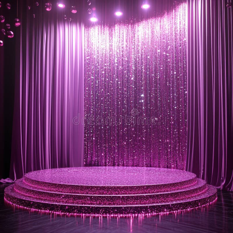 The Stylish Event Will Unfold on a Stage Featuring Sparkling Pink ...