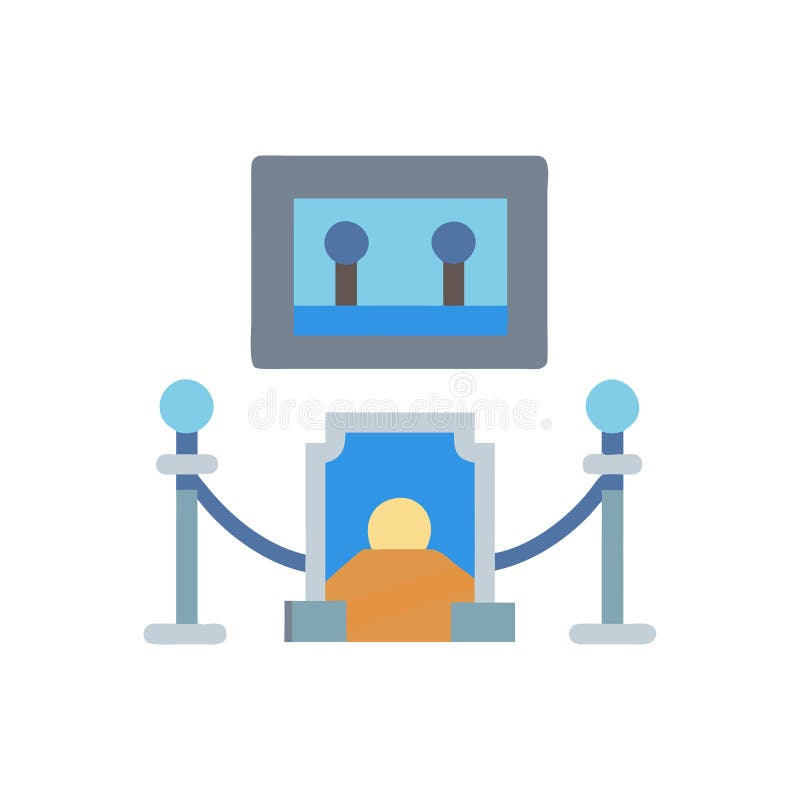 Stylish Exhibition Icon for Art Shows Stock Image - Illustration of ...