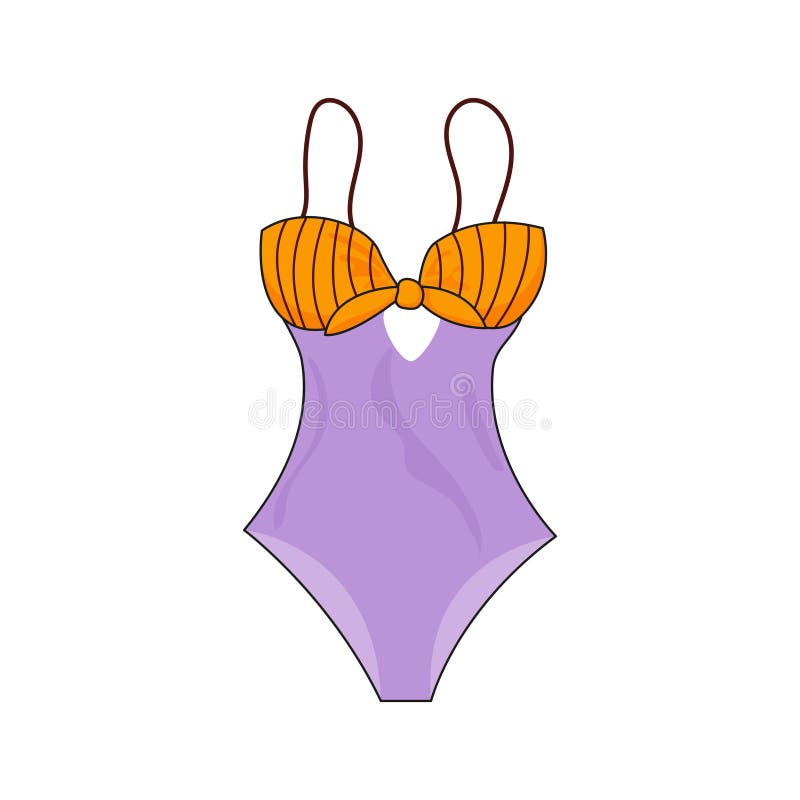 One Piece Suit Swimming Stock Illustrations 139 One Piece Suit