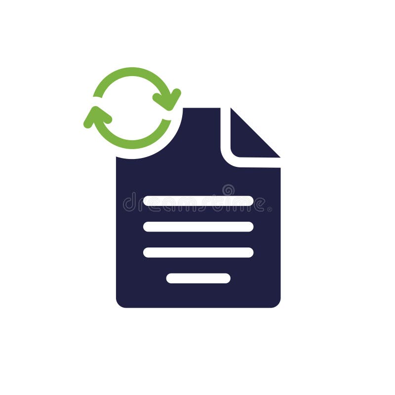 A File Icon Featuring a Refresh Symbol Designed for Efficient Document ...