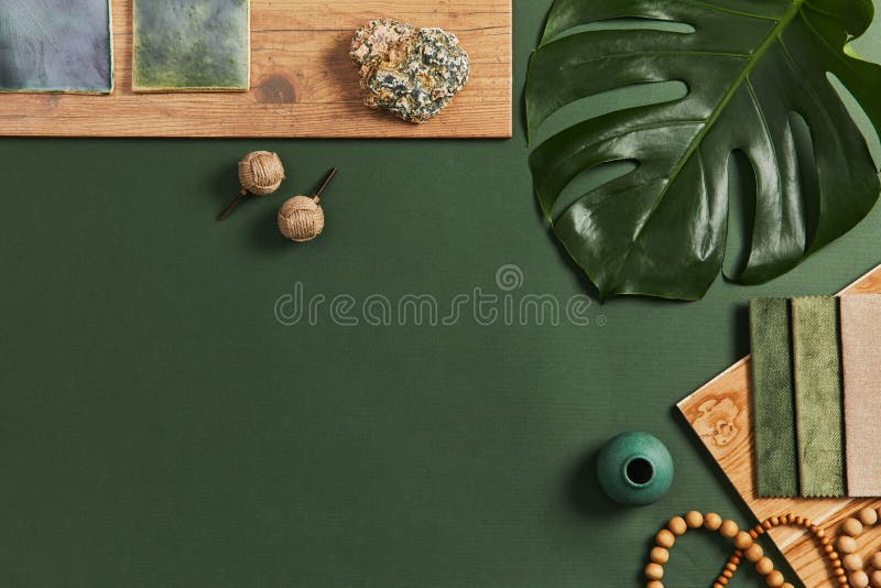 Stylish Flat Lay Composition of Creative Architect Moodboard Design ...