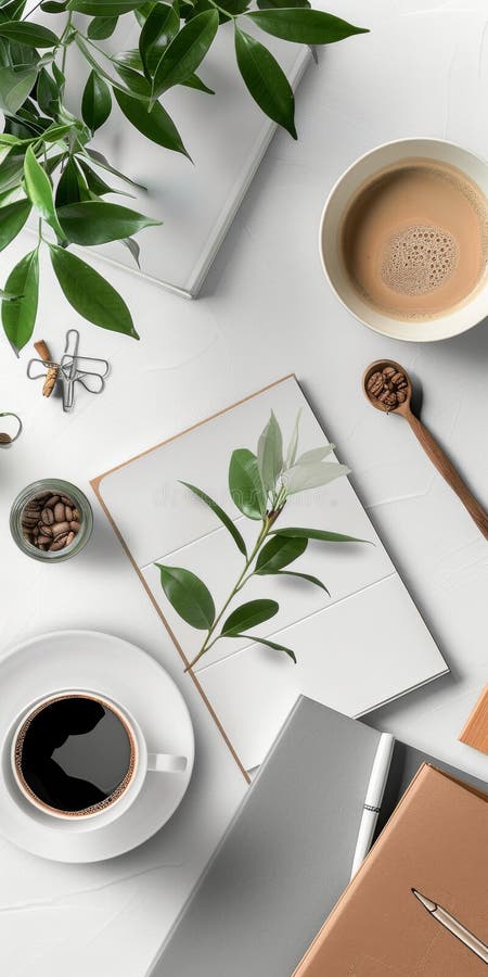 A Stylish Flat Lay Mockup Perfect for Showcasing Your Designs. Stock ...