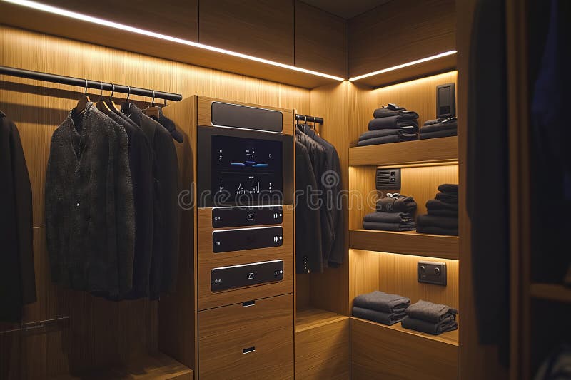 Stylish Floating Control Panels for Modern Home Automation Stock Photo ...