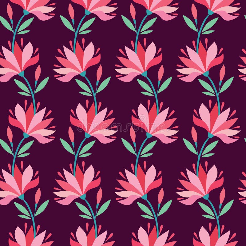 Stylish flower pattern. stock vector. Illustration of shape - 70501336