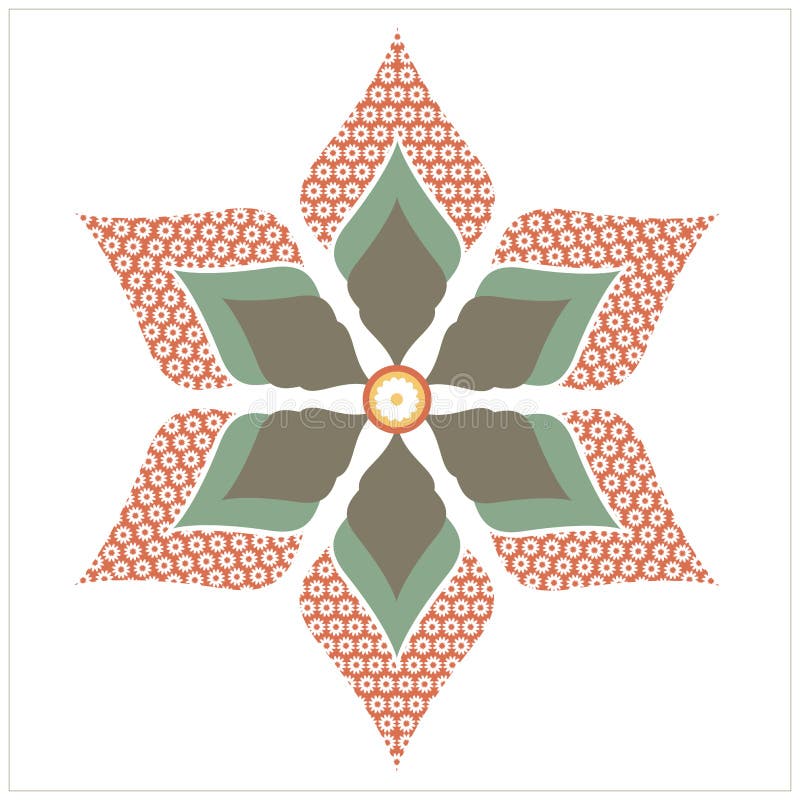 Stylish flower stock vector. Illustration of growth, color - 58274489