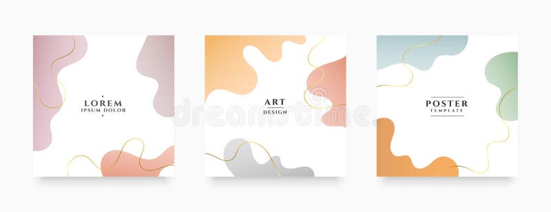 Stylish Fluid Shape Social Media Stories and Post Banners Stock Vector ...