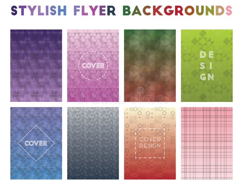 Stylish Flyer Backgrounds. stock vector. Illustration of catalog ...