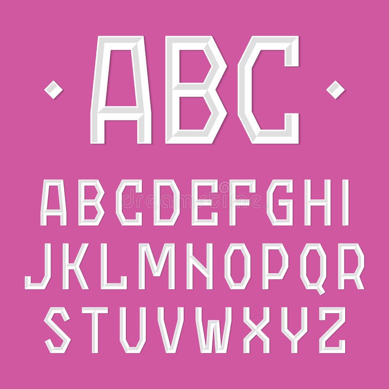 Stylish font, alphabet stock vector. Illustration of contemporary ...