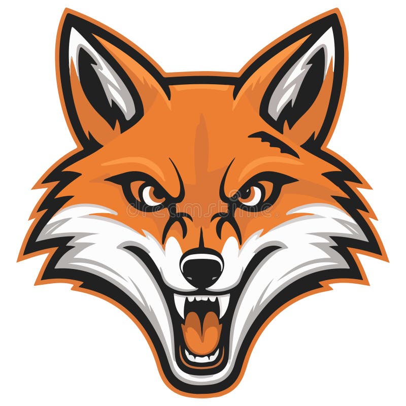 Stylish Fox Logo with Bold Features. Stock Illustration - Illustration ...