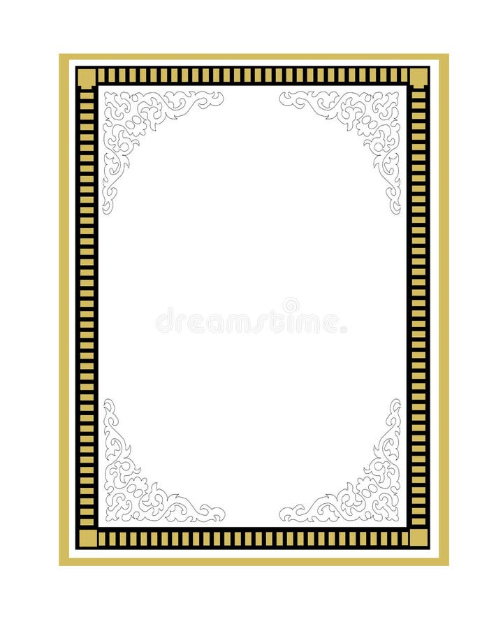 Stylish frame stock illustration. Illustration of elegance - 18101550