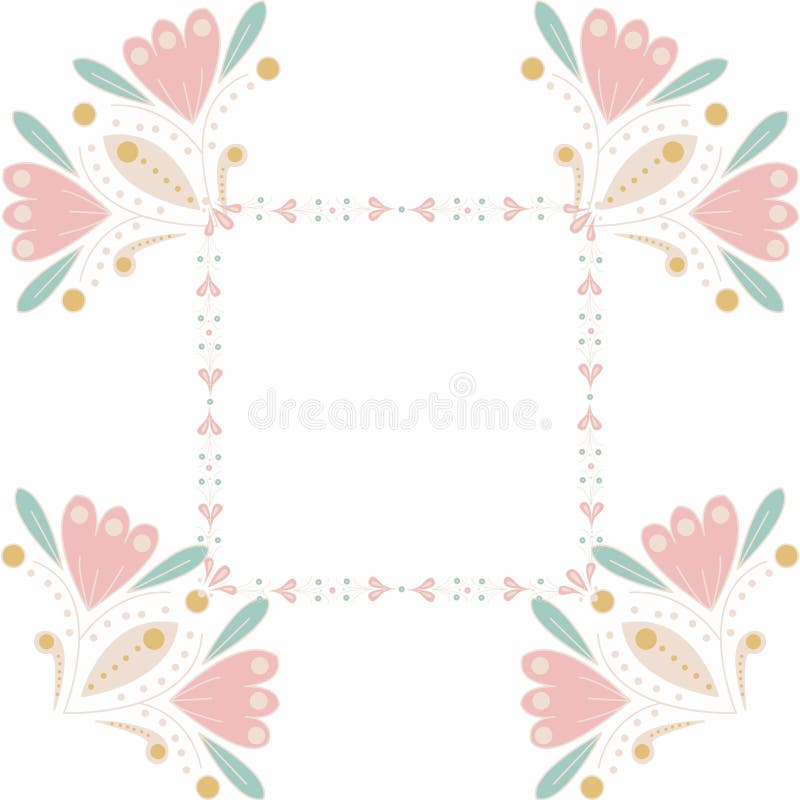 Stylish frame design stock illustration. Illustration of pink - 259711555