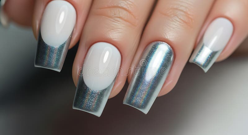 Glamorous Chrome Manicure Stock Photos - Free & Royalty-Free Stock ...