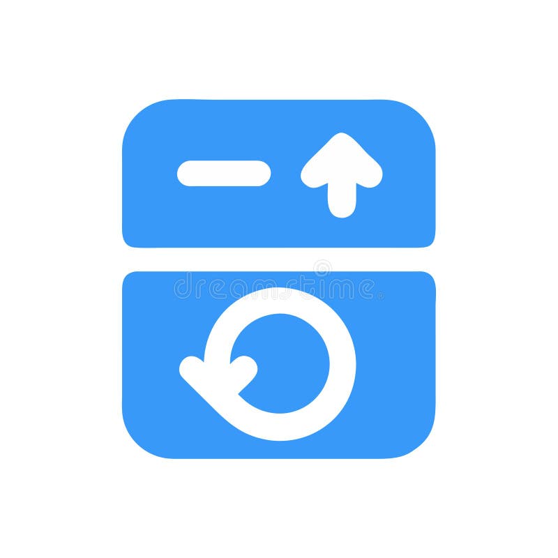 Stylish Full Backup Symbol Icon Stock Illustration - Illustration of ...