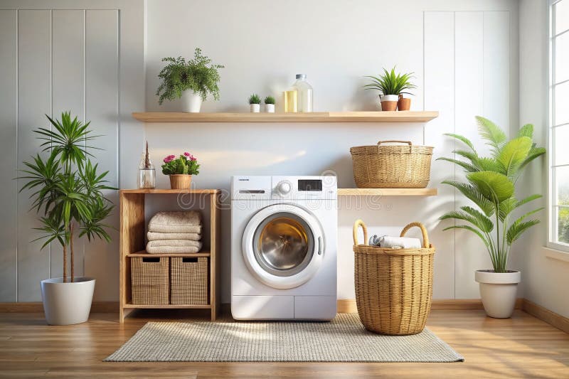 Stylish and Functional Laundry Room Design a Modern Space with a White ...