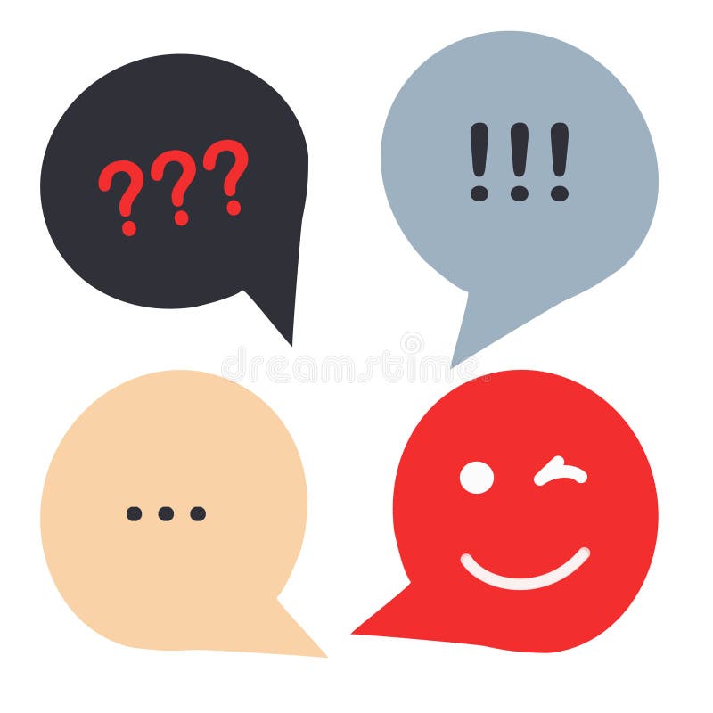 Punctuation Smiley Face Emoticons. Set of Funny Emotions, Emoji of ...