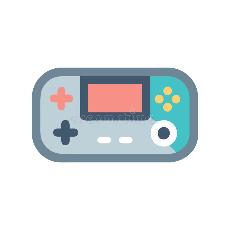 Stylish Game Console Icon stock illustration. Illustration of ...