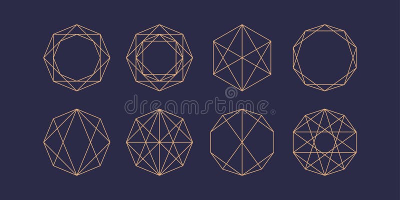Stylish Geometric Emblem and Template for Design. Vector Illustration ...