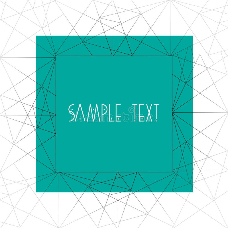 Stylish geometric frame stock vector. Illustration of graphic - 72439945