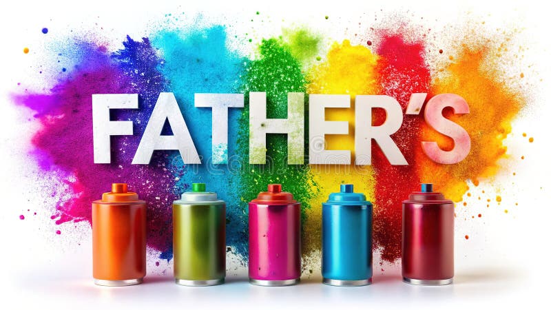 Stylish Geometric Spray Paint Patterns for a Fathers Day Celebration ...