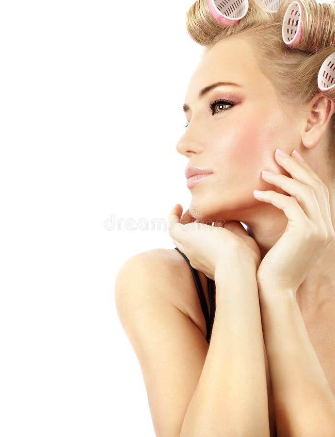 Stylish girl portrait stock image. Image of female, closeup - 30382877