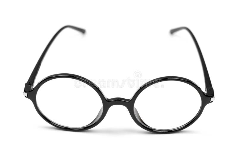 Stylish Glasses for Vision in a Black Round Frame Stock Photo - Image ...