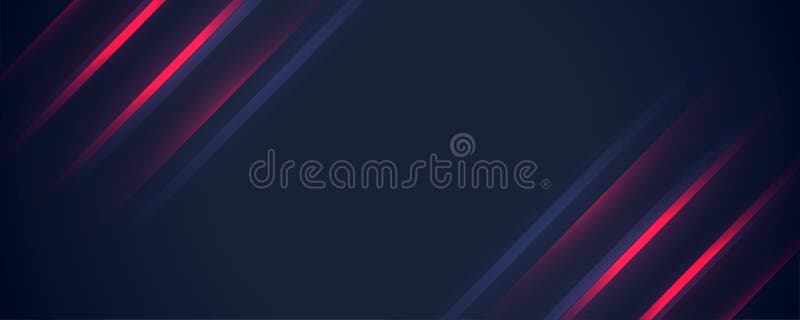 Stylish Glowing Digital Red Lines Banner Design Stock Vector ...