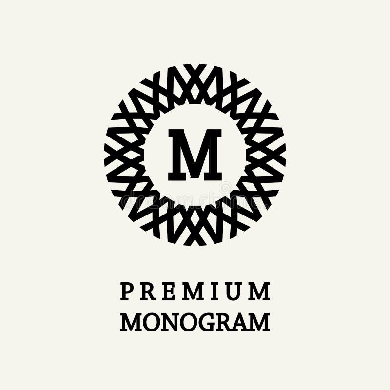 Stylish and Graceful Floral Monogram Design , Elegant Line Art Logo ...